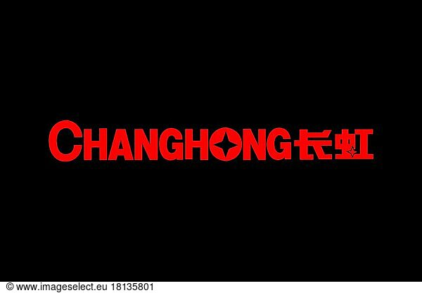 Changhong Changhong, Logo, Black background,background dark-colored ...