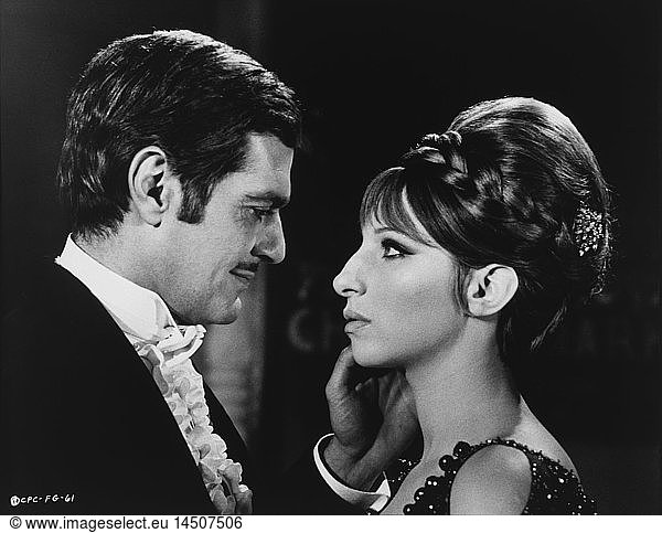 Omar Sharif Omar Sharif Barbra Streisand On Set Of The Film Funny Girl 1968 Rights Managed